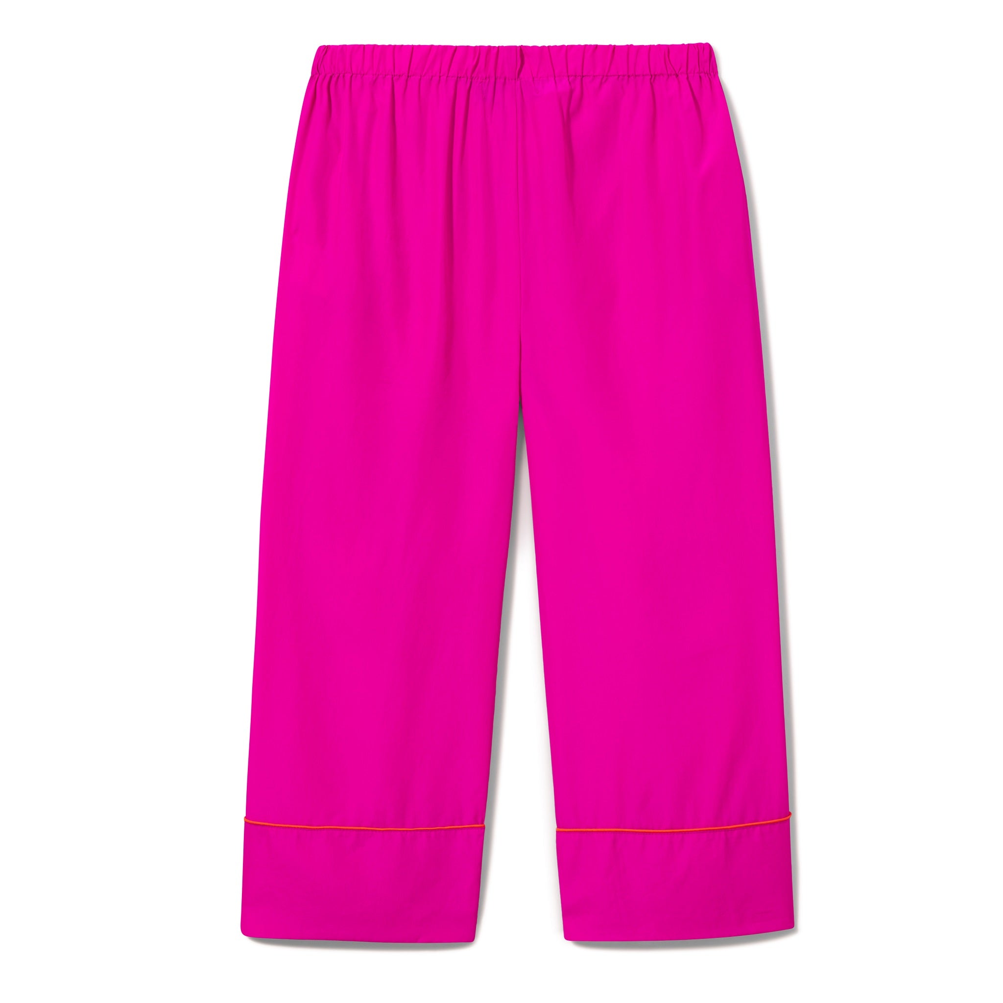 MAGENTA SILK TRIMMED PAJAMA SET (LIMITED EDITION COLOR) – Sergio Hudson