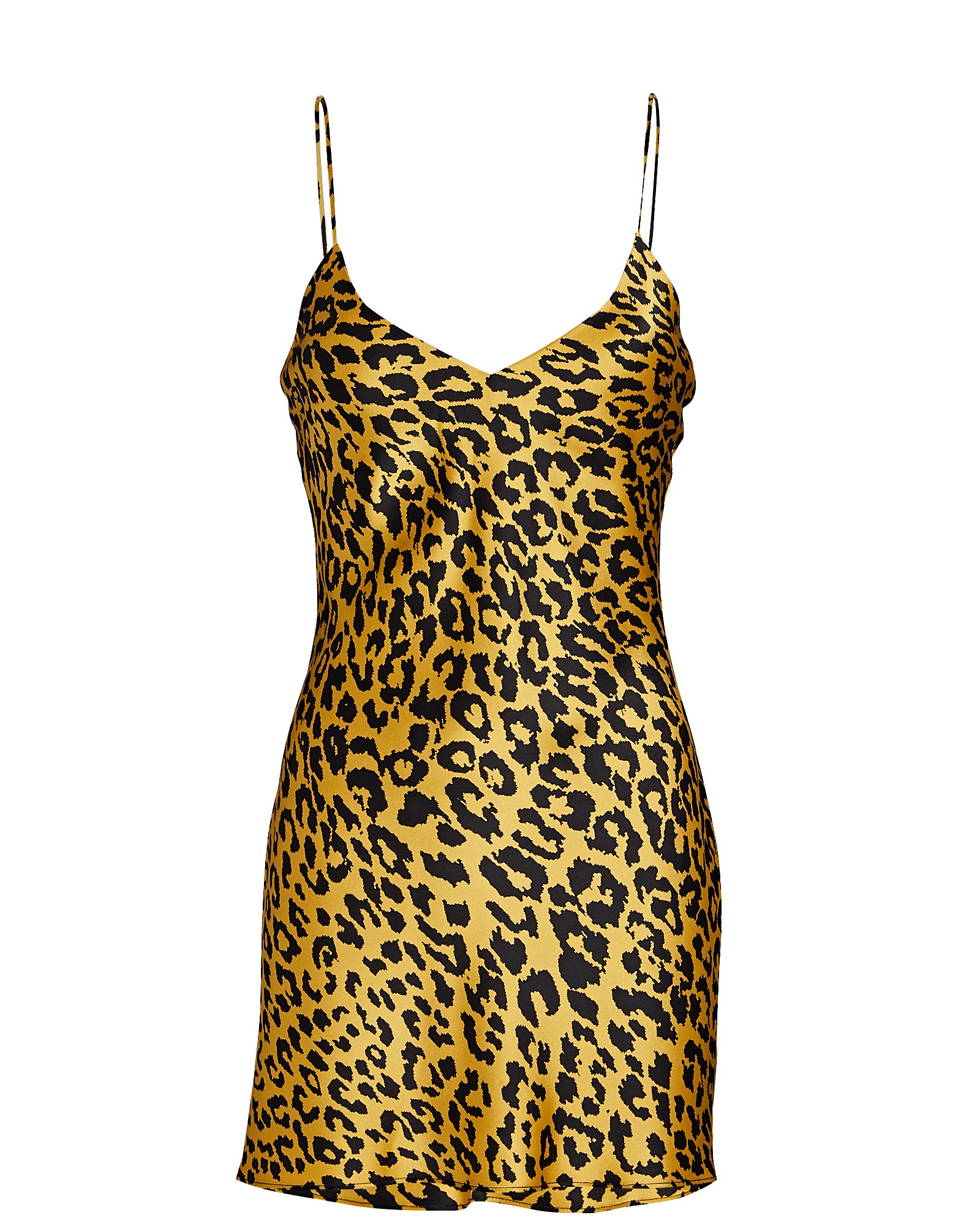 Sergio Hudson Mini Silk Slip Dress